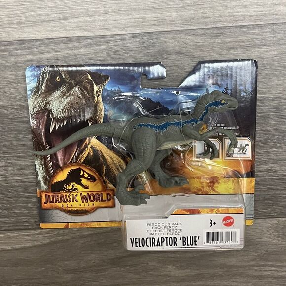 Toys | Jurassic World Dominion Ferocious Pack Velociraptor Blue ...